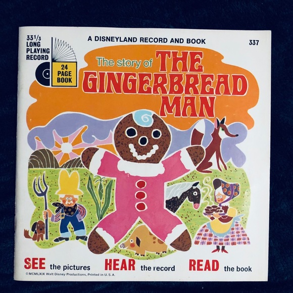 Disney | Other | 954 The Gingerbread Man Book Wrecord | Poshmark